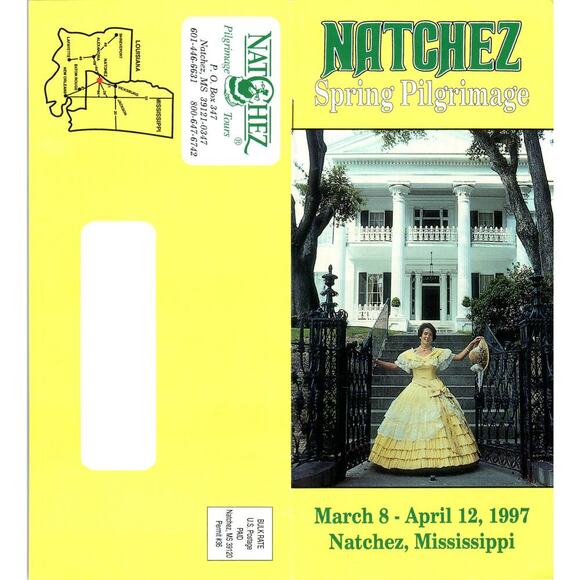 None | Accents | Vintage Natchez Spring Pilgrimage Ms Travel Brochure ...